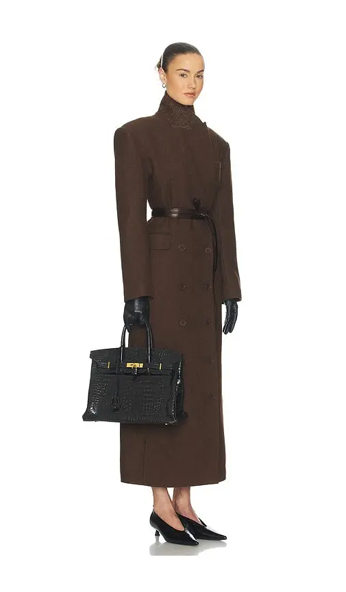 HELSA Italian Wool Blend Extra Long Coat