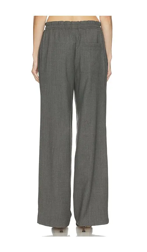 HELSA Wool Blend Drawcord Trousers - Grey