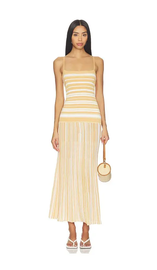 Faithfull The Brand Esenia Knit Maxi Dress - Tan
