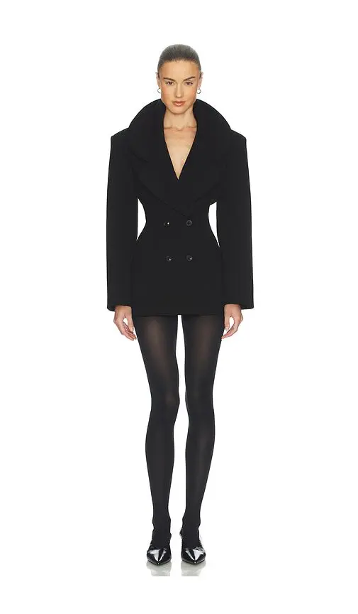 HELSA The Rampling Blazer In Thick Crepe In . Also