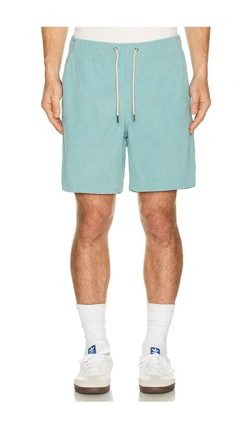 FAIR HARBOR Wilder Stretch Corduroy Shorts - Teal