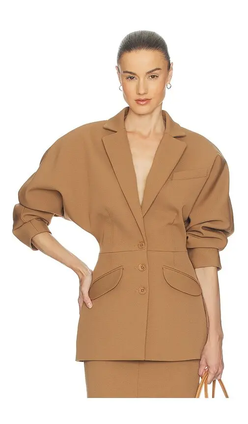 HELSA Vintage Dolman Blazer - Tan