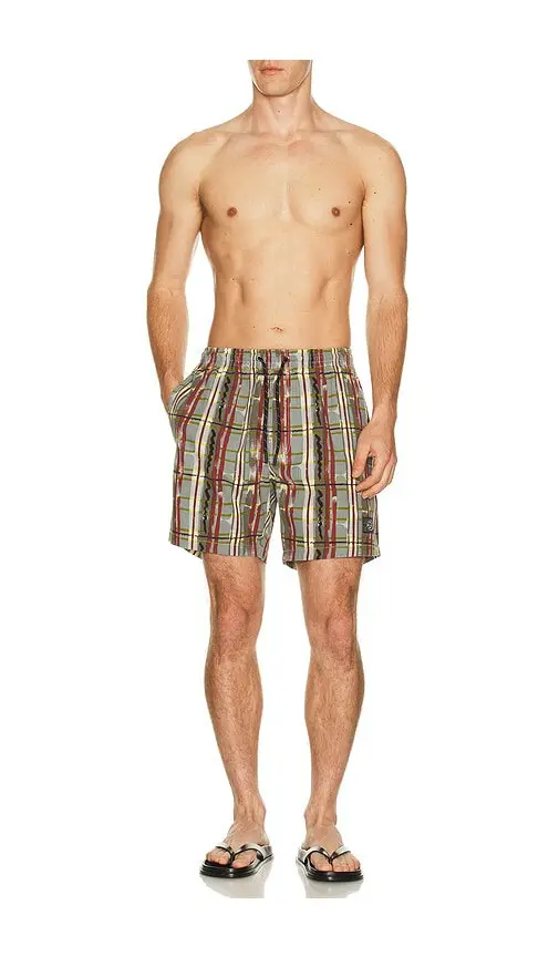 MAUI AND SONS Ember Plaid Jam Short In . Also