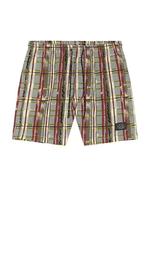 MAUI AND SONS Ember Plaid Jam Short In . Also