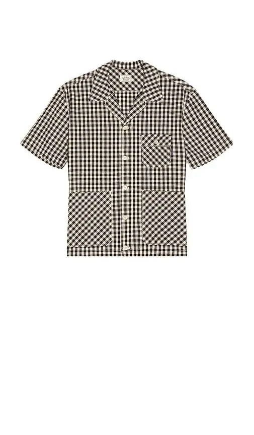 KAPPY DESIGN Gingham Check Linen Shirt