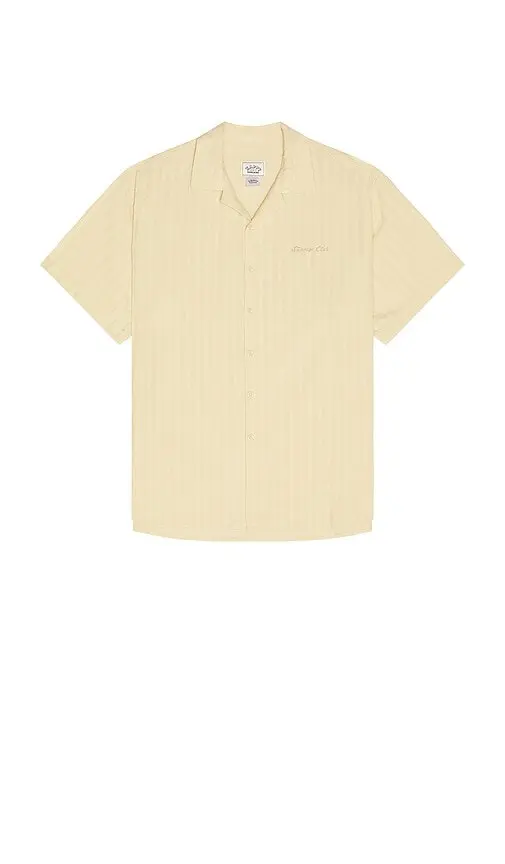 KAPPY DESIGN Jacquard Open Collar Shirt