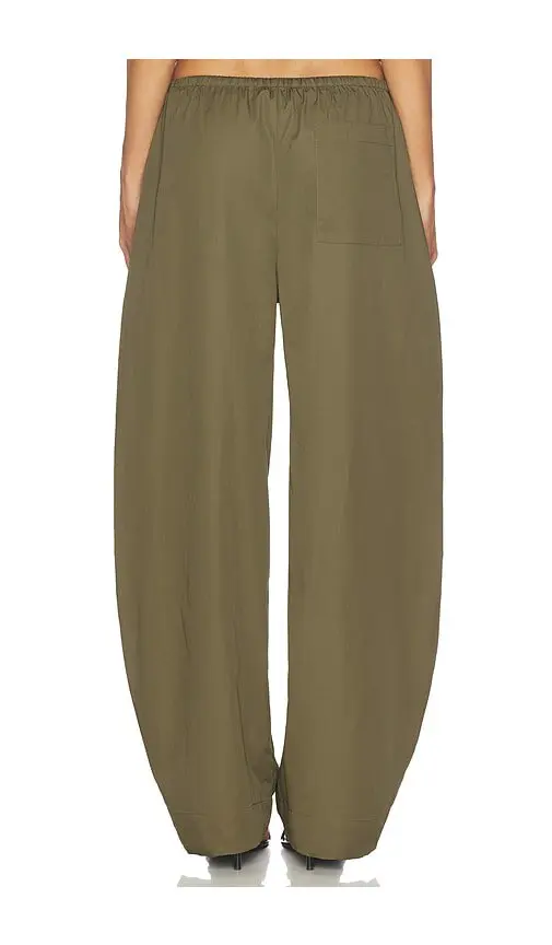 EAVES Lana Barrel Leg Pant - Olive