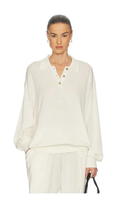HELSA Oversized Polo - Ivory