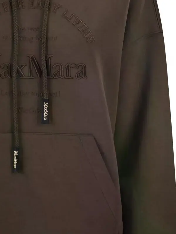 Max Mara Embroidered Logo Hoodie