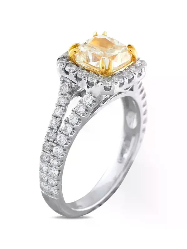 LB EXCLUSIVE 18k White Gold Embellished Diamond Ring