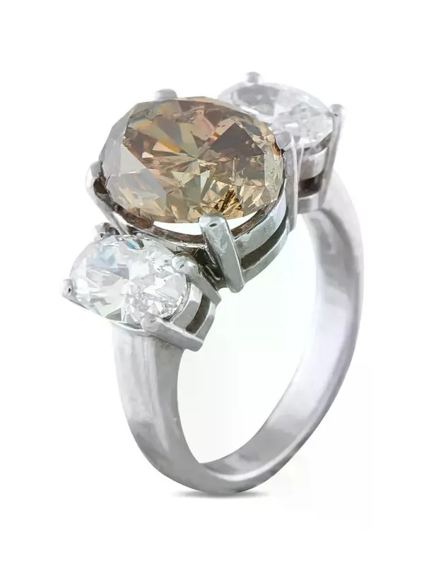 LB EXCLUSIVE 18k White Gold Embellished Diamond Ring