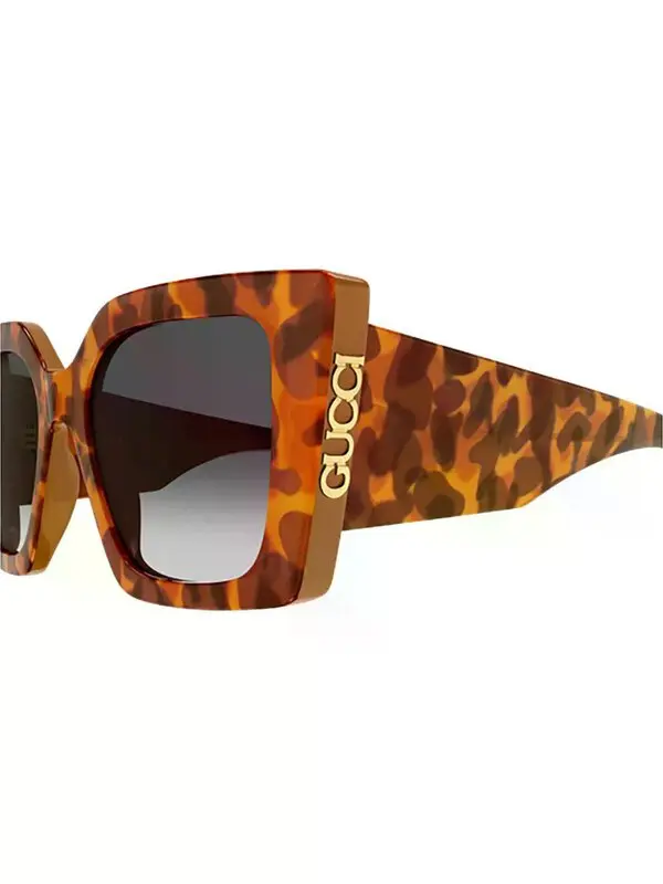 Gucci Tortoiseshell Square Frame Sunglasses