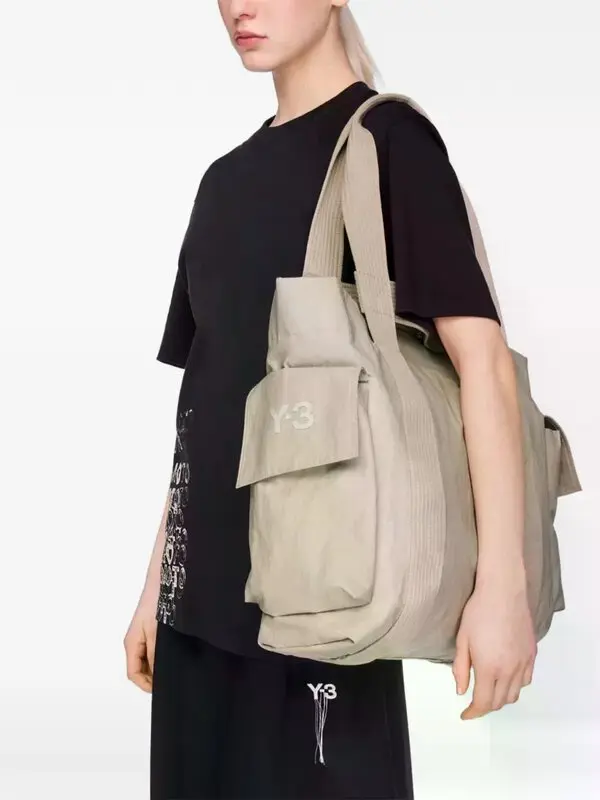 Y3 Flap-pocket Shoulder Bag - Brown