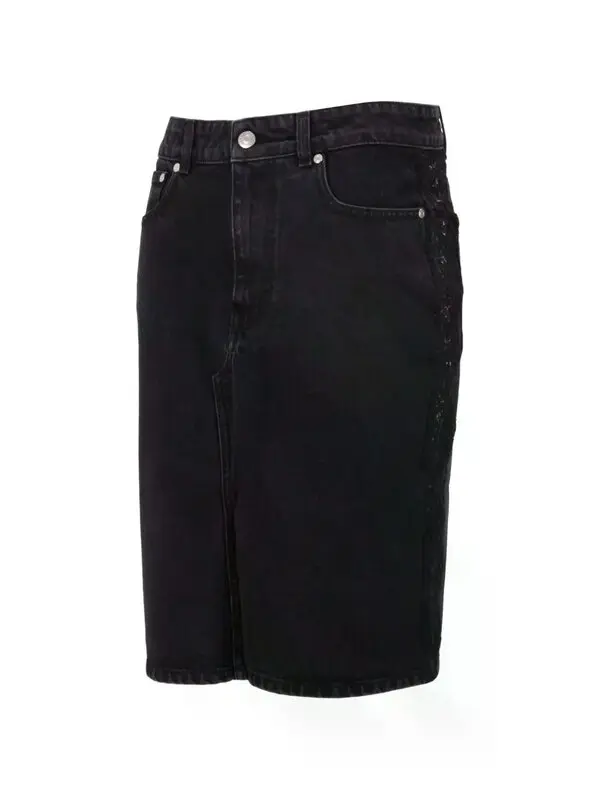 Stella McCartney Denim Skirt With Lace Detail