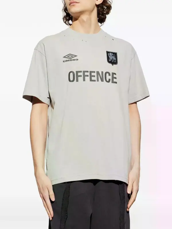 UMBRO Distressed-effect T-shirt - Grey