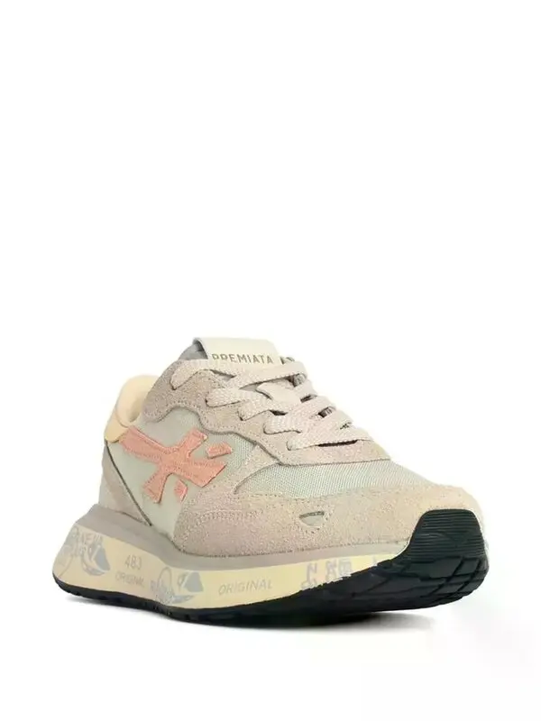 Premiata Lauryn 8184 Suede Insert Sneakers - Neutrals