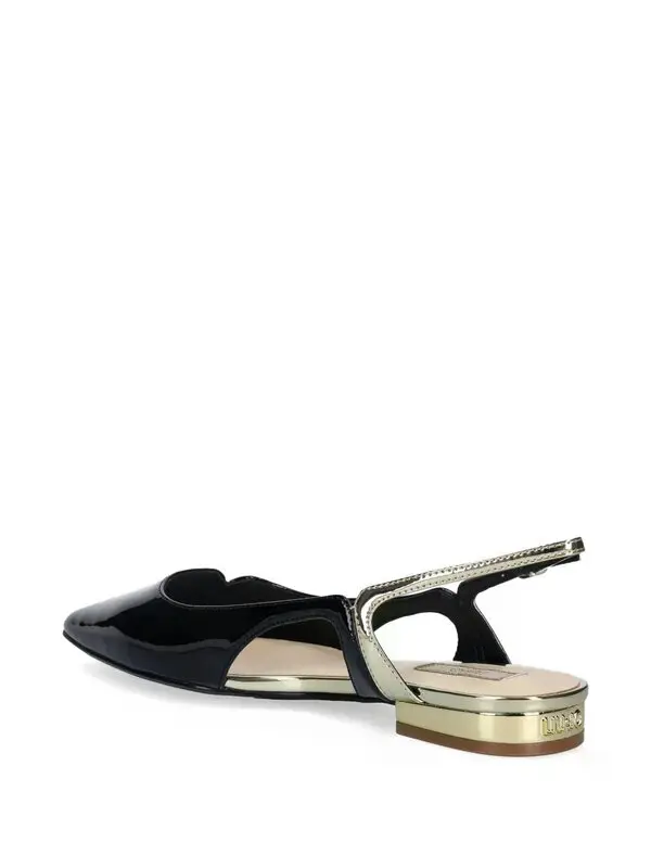 Liu Jo Pointed Toe Slingbacks With Mirrored Strap