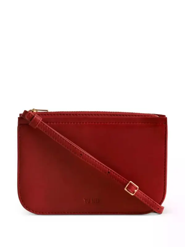 YU MEI Lambskin Cross Body Bag - Red