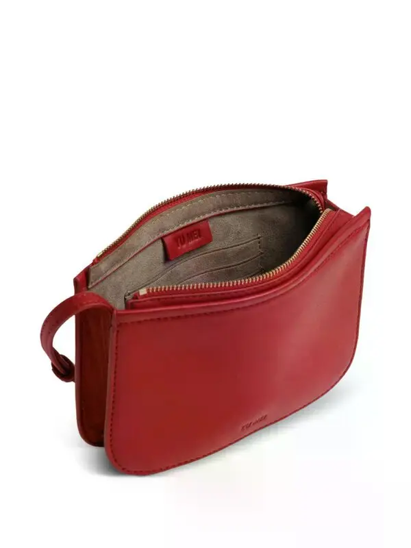 YU MEI Lambskin Cross Body Bag - Red