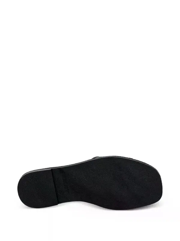 Dkny Logo Pattern Embellished Slides - Grey