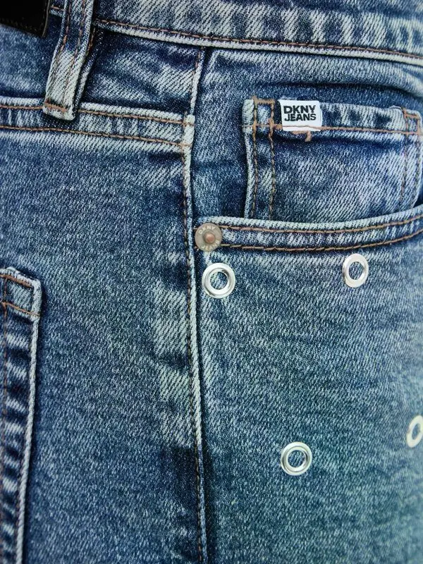 Dkny Embellished Five-pocket Jeans
