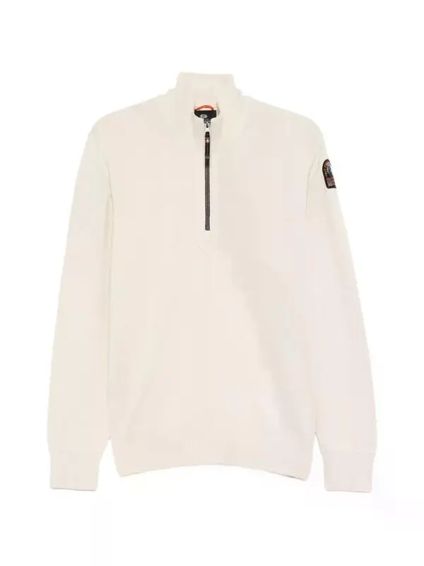 PARAJUMPERS Zip Mock-neck Sweater - Neutrals