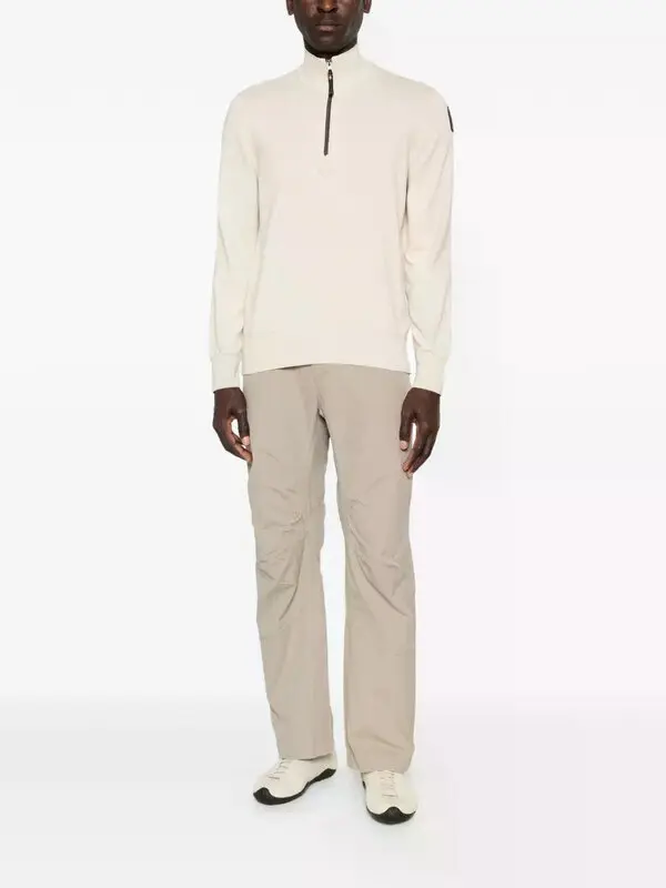 PARAJUMPERS Zip Mock-neck Sweater - Neutrals