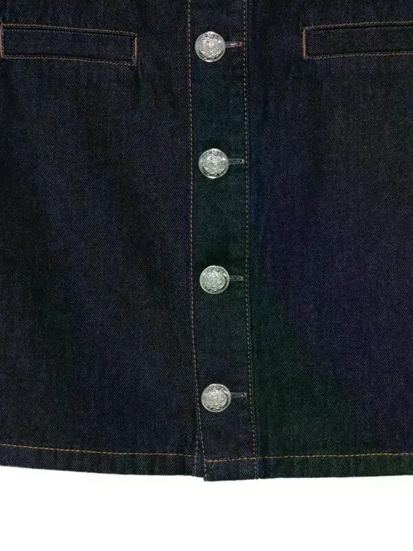 Dkny High-rise Button-detail Skirt