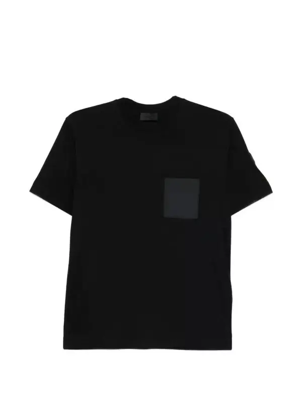 Moncler Cotton Crewneck T-shirt With Chest Pocket
