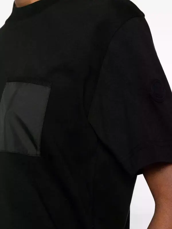 Moncler Cotton Crewneck T-shirt With Chest Pocket