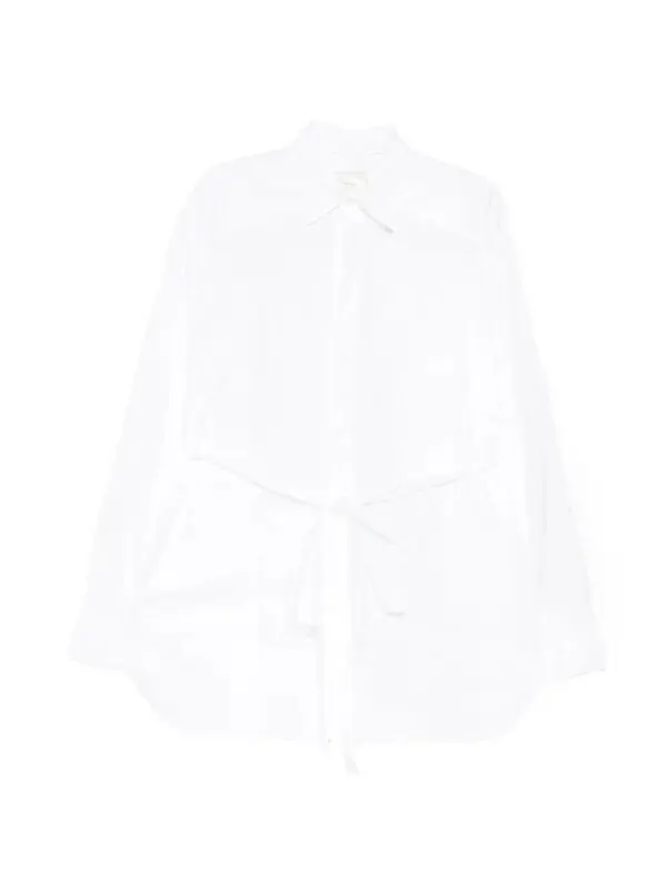 SETCHU Cotton Shirt With Detachable Tie Waist