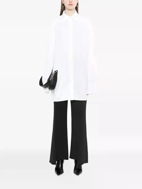 SETCHU Cotton Shirt With Detachable Tie Waist
