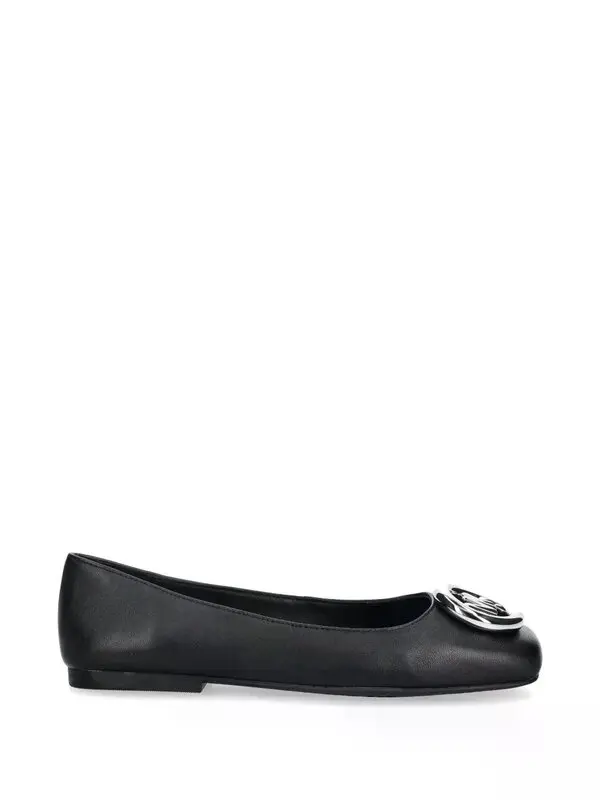 Michael Kors Milan Flex Logo-plaque Ballet Flats - Black