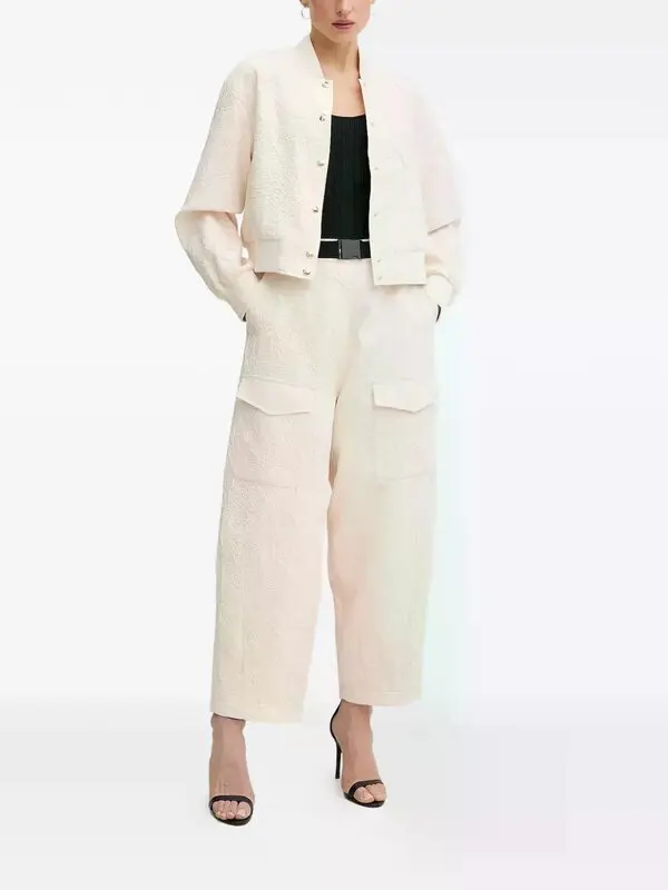Liu Jo Wrinkled Effect Cargo Trousers