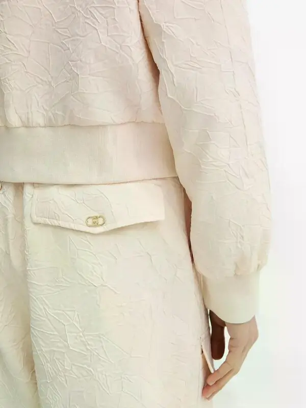 Liu Jo Wrinkled Effect Cargo Trousers