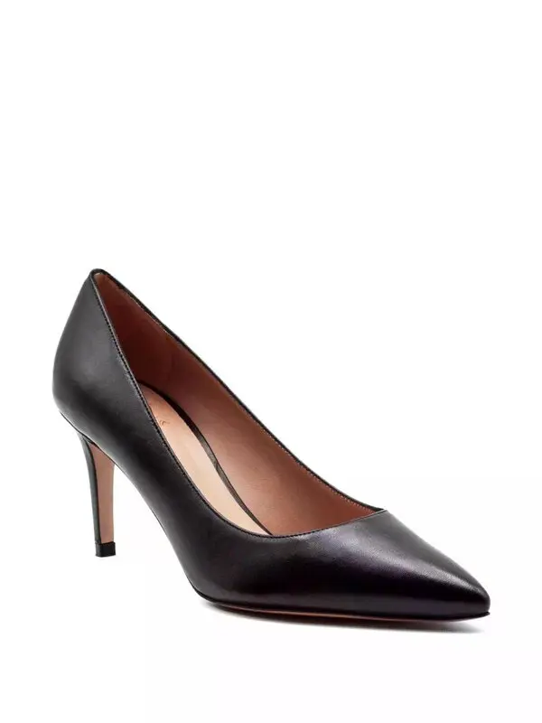 FESTA MILANO Leather Pointed Toe Stiletto Pumps