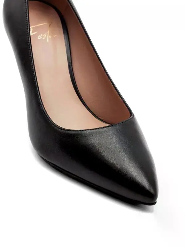 FESTA MILANO Leather Pointed Toe Stiletto Pumps