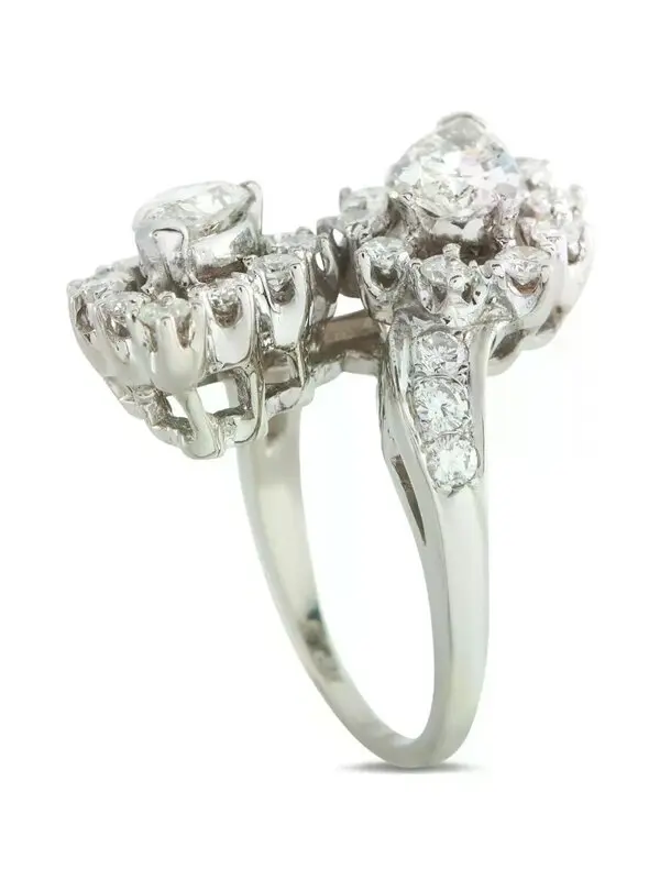 LB EXCLUSIVE 18k White Gold Diamond Ring - Silver