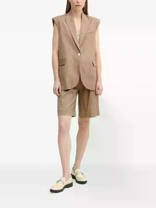 LA PETITE FRANÇAISE Solange Striped Drawstring Shorts
