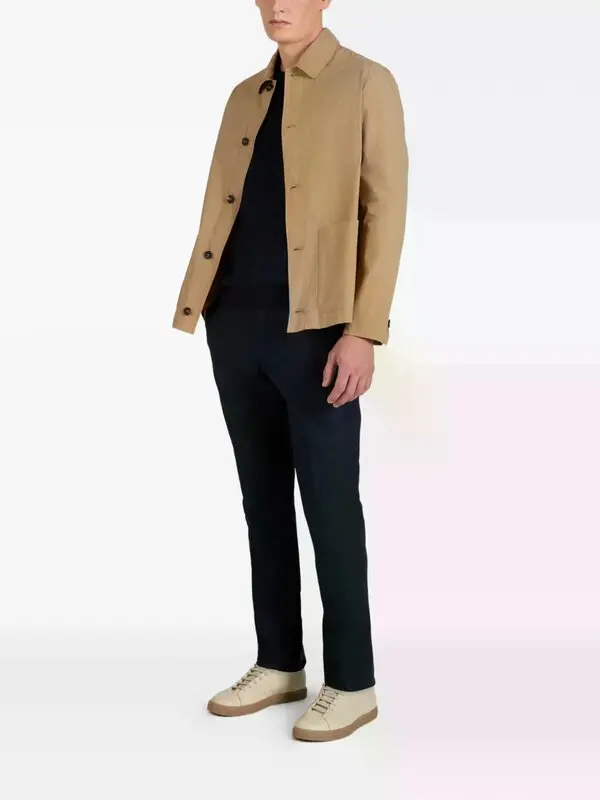 Incotex Dark Poplin Trousers
