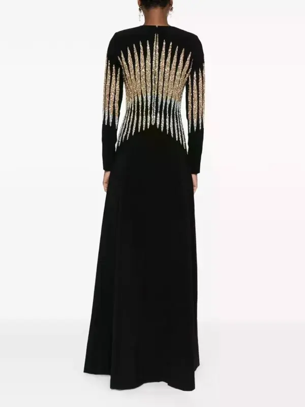 DINA MELWANI Crystal-embellished Gown