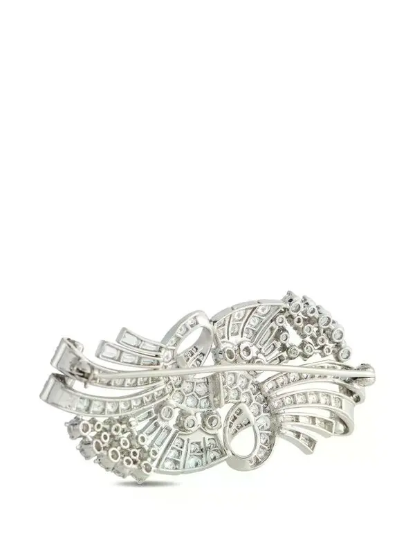 LB EXCLUSIVE Diamond Embellished Brooch - Silver