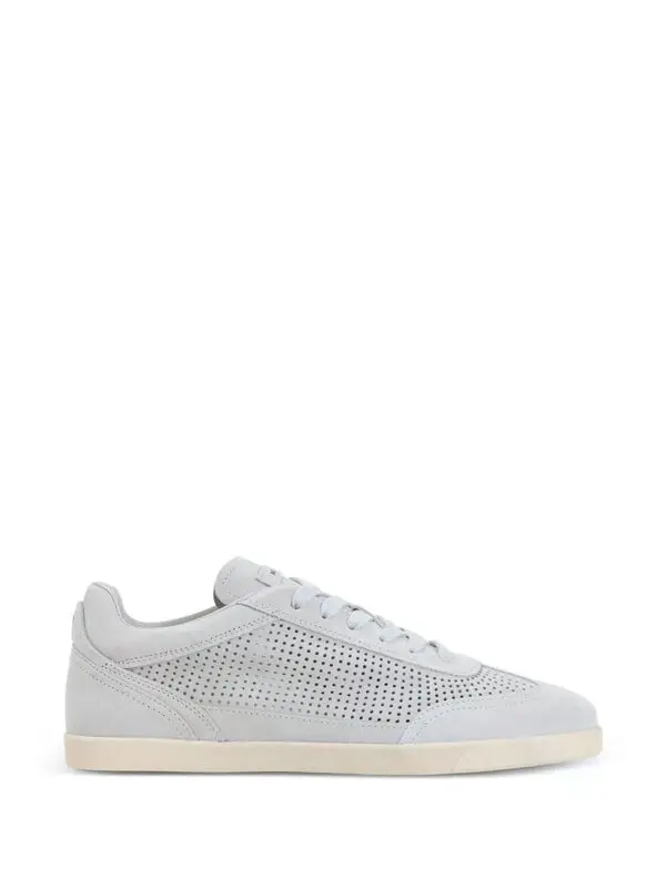 Kiton Openwork Suede Sneakers - Grey