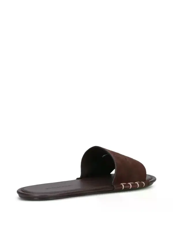 JW Anderson Cut-out Slides - Brown