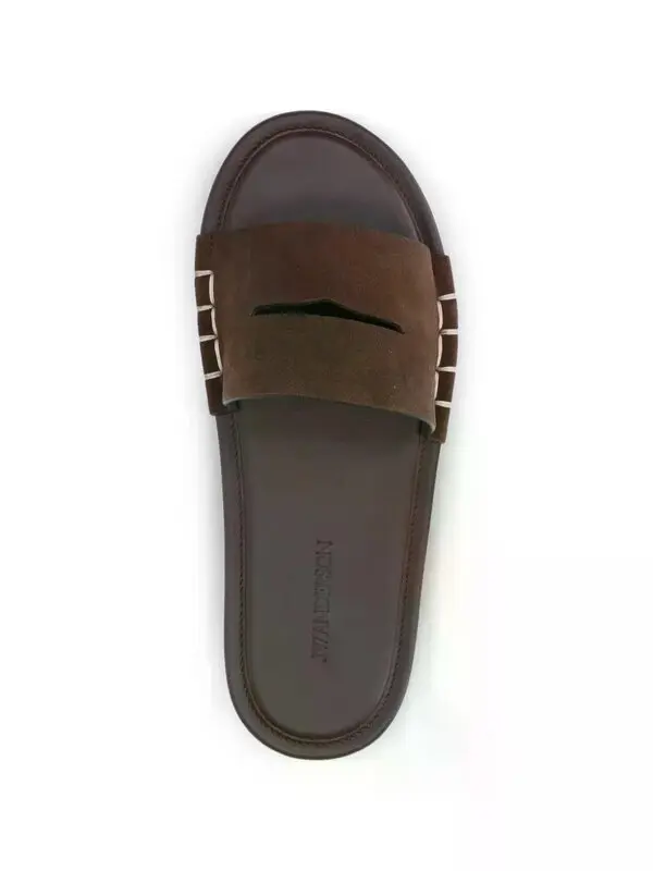 JW Anderson Cut-out Slides - Brown