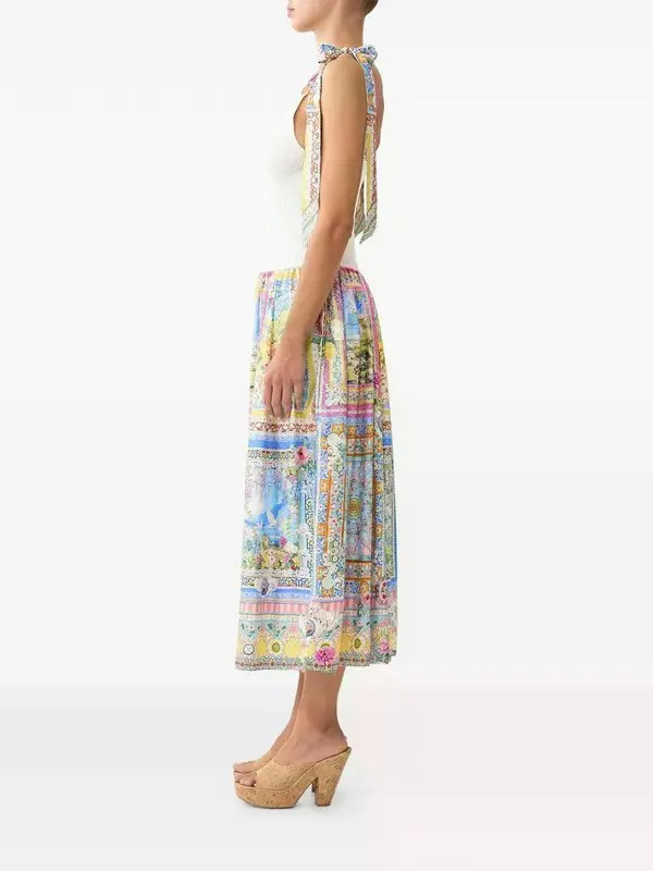 Camilla Bodice Splice Midi Dress