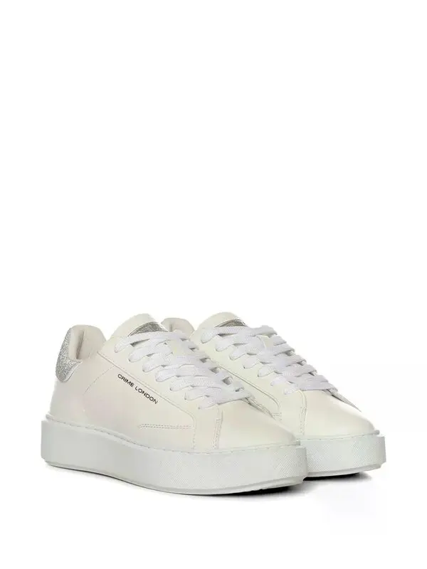 CRIME LONDON Round-toe Lace-up Sneakers