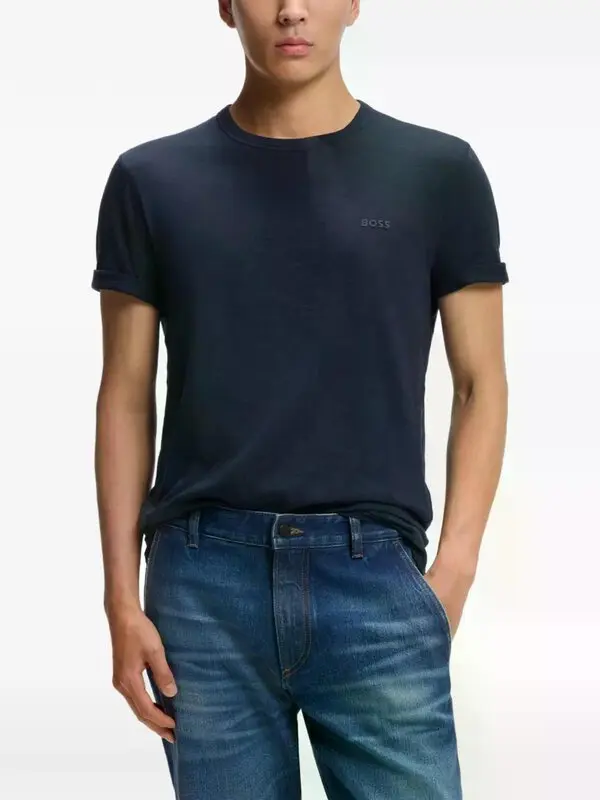 BOSS Cotton Jersey T-shirt With Logo Detail