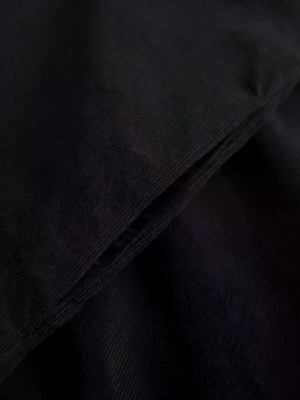 Black Crane Long Sleeve Round Neck Mini Dress