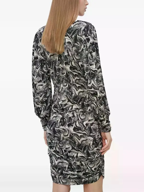 GESTUZ V-neck Long Sleeve Mini Dress